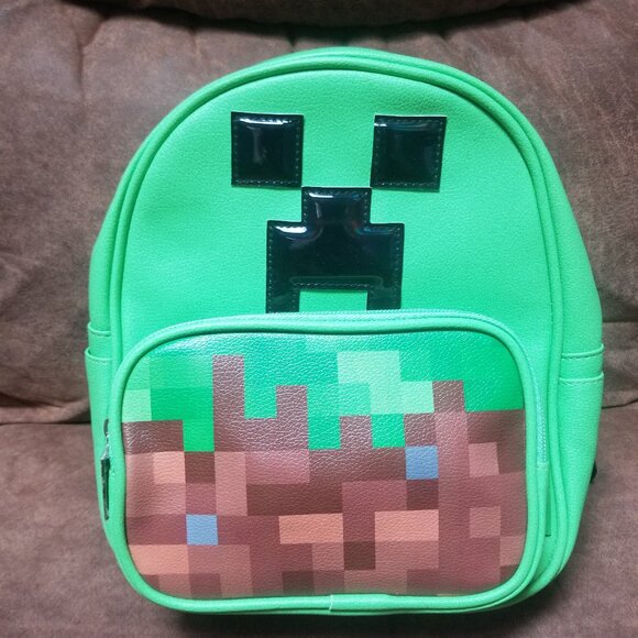 Minecraft | Bags | Minecraft Backpack Purse Faux Leather New | Poshmark